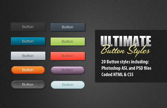 WDL Premium 20 Ultimate Button Styles Web Design Ledger