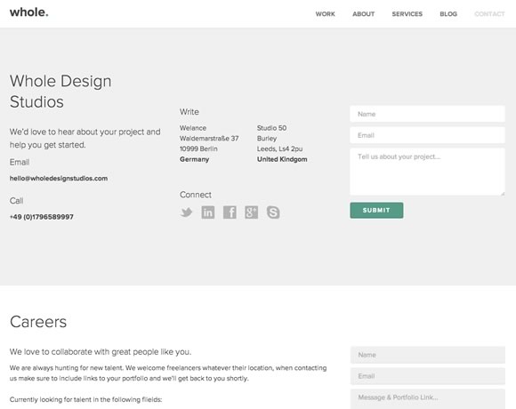 17 Inspiring Examples of Contact Pages and Forms - Web Design Ledger 17 Inspiring Examples of Contact Pages and Forms - Web Design Ledger