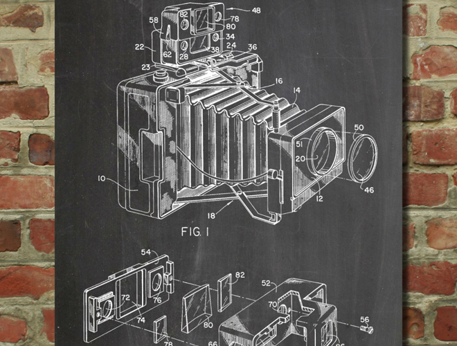 Patent Diagrams Converted into Decorative Posters