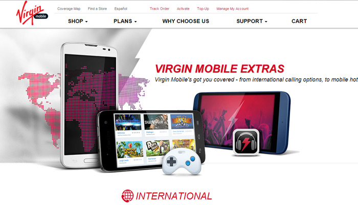 Virgin Mobile Web Design Trends