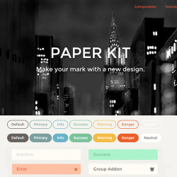 Paper Kit UI brings Color to Bootstrap – Web Design Ledger