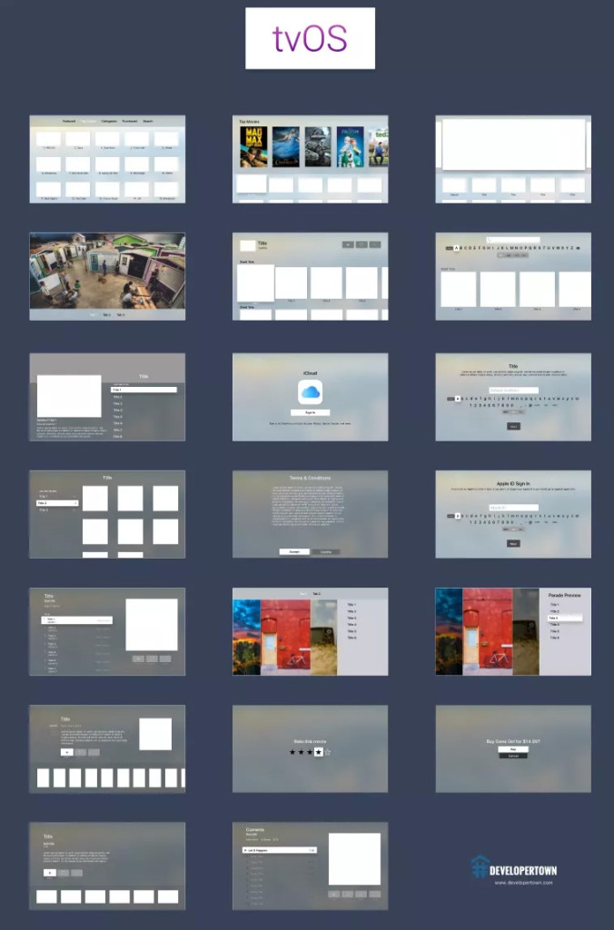 tvos-full-ui-kit-preview – Web Design Ledger