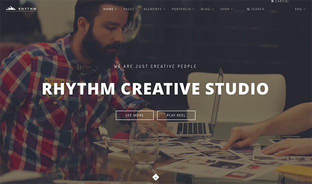 Rhythm: New Trendy Multi-Purpose WordPress Theme for Creatives – Web Design Ledger