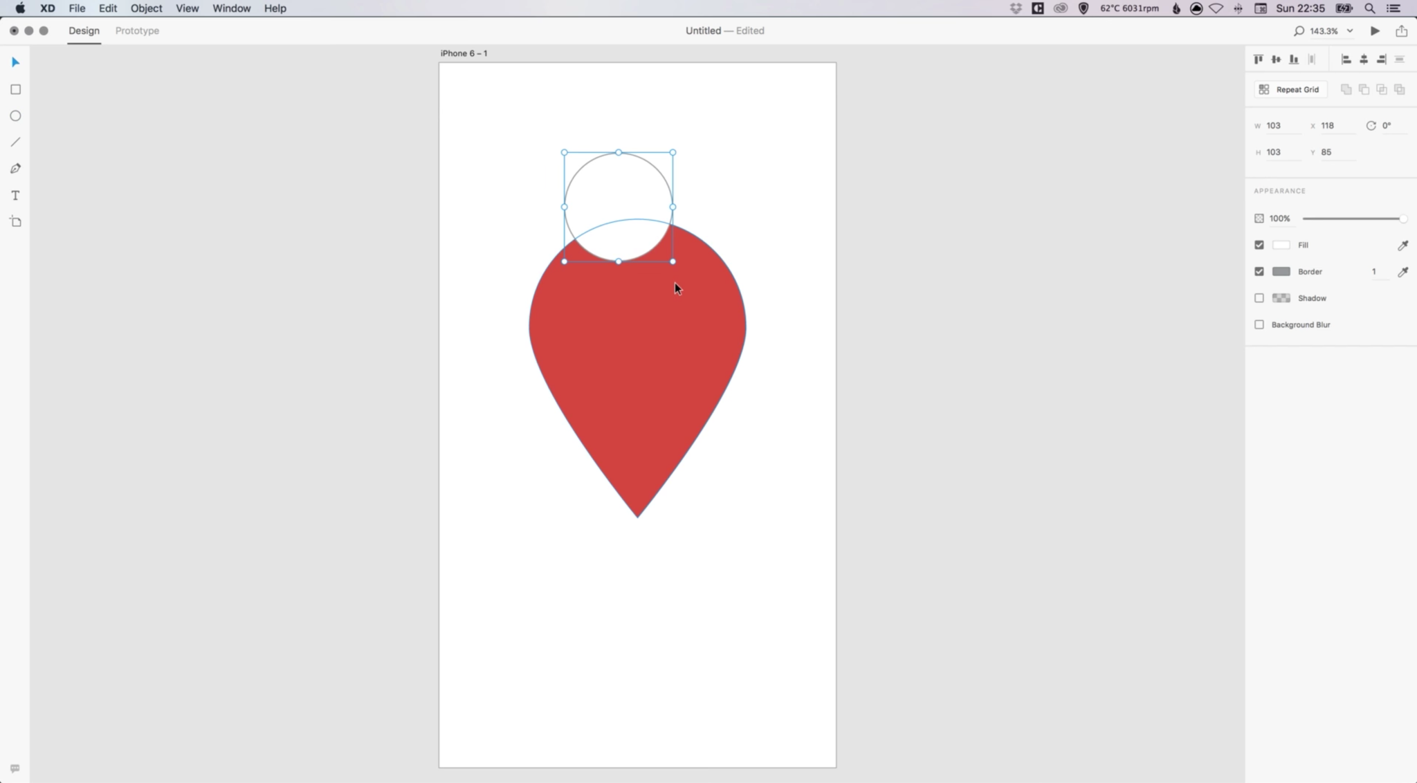 Draw a Location Pin Icon in Adobe XD – Web Design Ledger