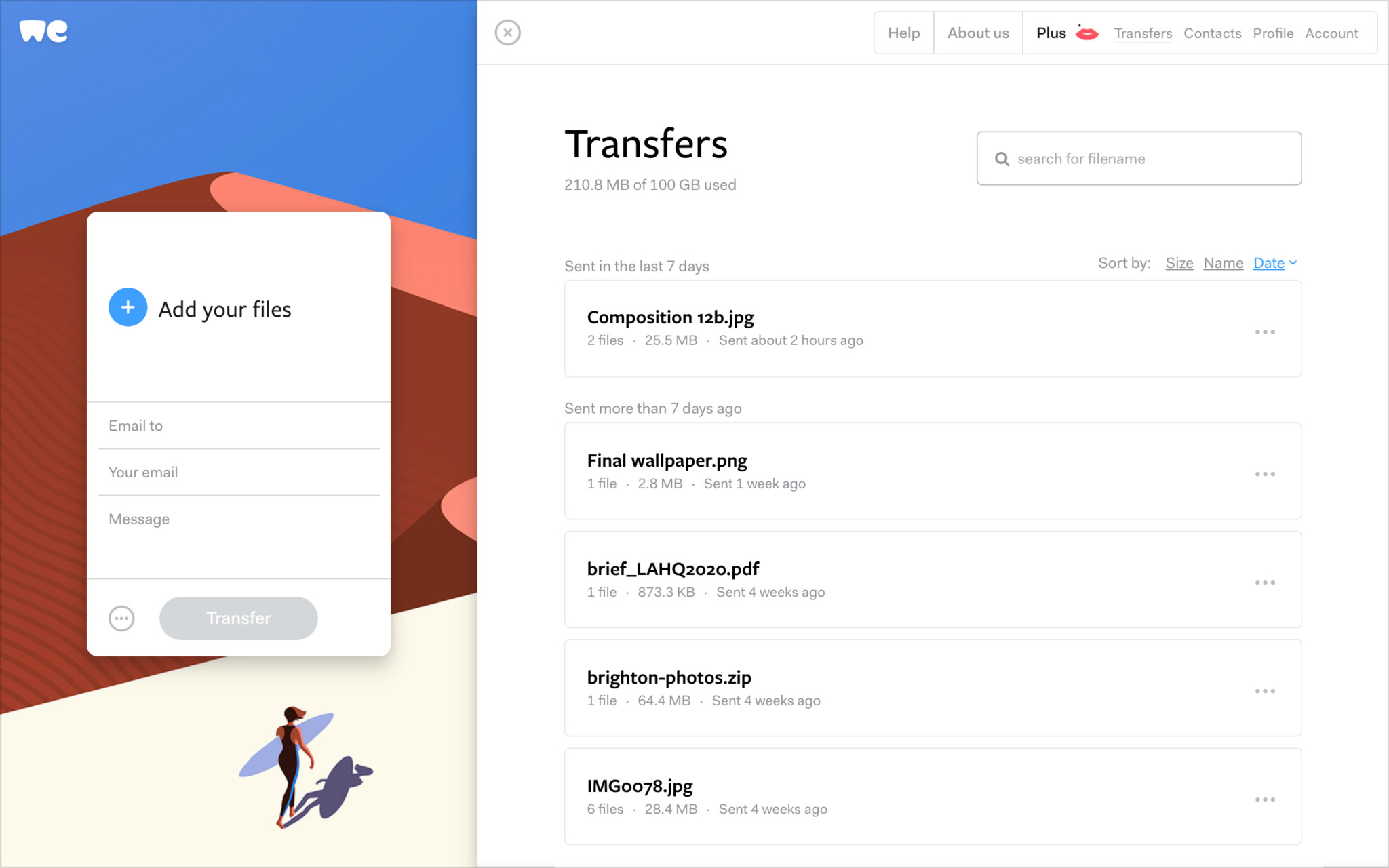 5 Things You Need to Know About WeTransfer’s Redesign – Web Design Ledger