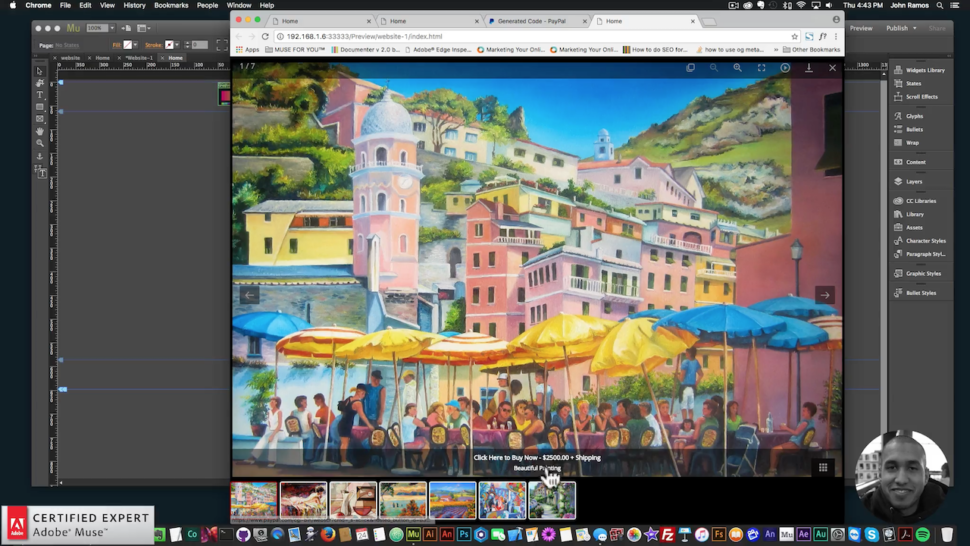 How to Add a Virtual Art Gallery to your Adobe Muse Website – Web Design Ledger